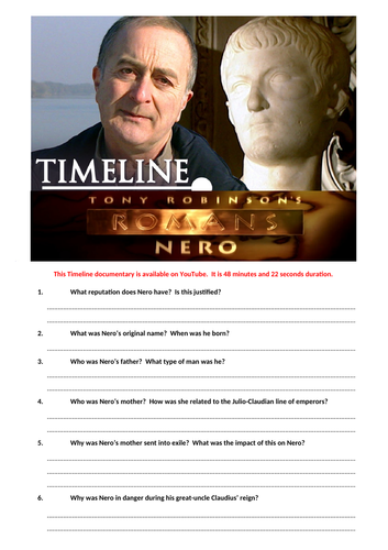 Tony Robinson's Romans - Nero | Teaching Resources