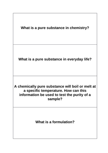 Revision flash cards for AQA Trilogy Chemistry paper 2 | Teaching Resources