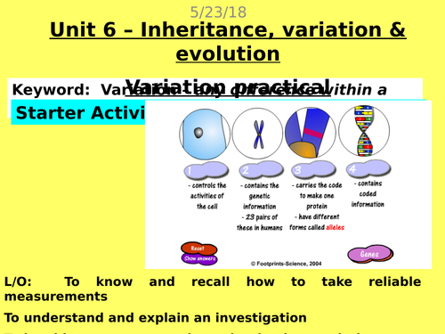 NEW AQA 9-1 TRILOGY - UNIT 6 - INHERITANCE, VARIATION AND EVOLUTION ...
