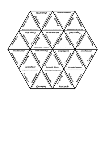 AQA Biology Paper 2 revision - B8 Ecology Tarsia puzzle | Teaching ...