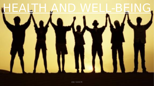 Health and Well-Being | Teaching Resources