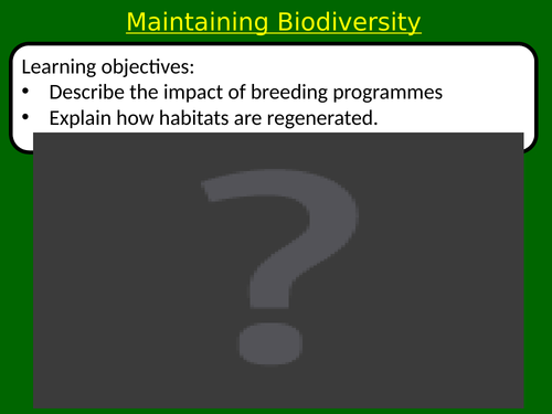 NEW AQA 9-1 TRILOGY BIOLOGY UNIT 7 ECOLOGY | Teaching Resources
