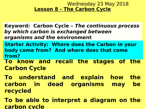 NEW AQA 9-1 TRILOGY BIOLOGY UNIT 7 ECOLOGY | Teaching Resources