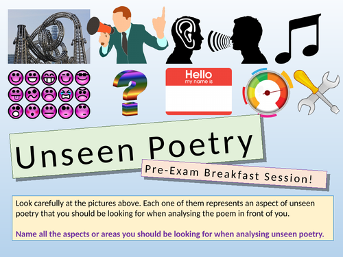 Unseen Poetry Revision | Teaching Resources