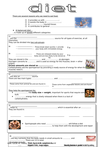 Diet | Teaching Resources