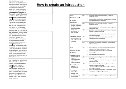 The Human Abstract and London by W.Blake | Teaching Resources