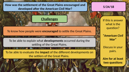 How was the settlement of the Great Plains encouraged and developed ...