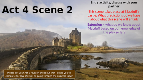 Act 4 Scene 2 Macbeth GCSE English Literature 9-1 | Teaching Resources