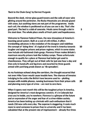 Newpaper Article and DAFOREST techniques | Teaching Resources