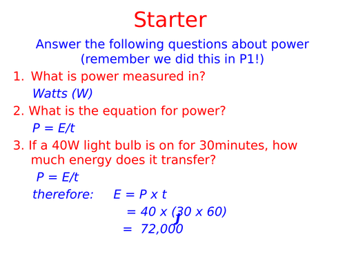 New AQA GCSE Physics: Electrical power | Teaching Resources New AQA GCSE Physics: Electrical power | Teaching Resources