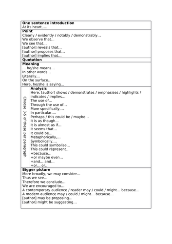 An Inspector Calls: Gerald Grade 9 model essay, writing frame, planning ... An Inspector Calls: Gerald Grade 9 model essay, writing frame, planning ...