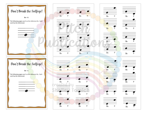 Music Center: Don't Break the Pitches! - Solfege Pitch Note Reading ...