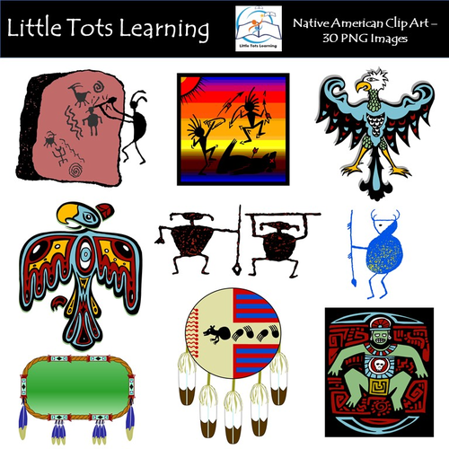 Native American Clip Art - Tribal Elements - Commercial Use | Teaching ...