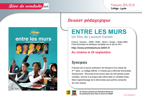 Entre les Murs 2 Model Essays+ 2 booklets | Teaching Resources