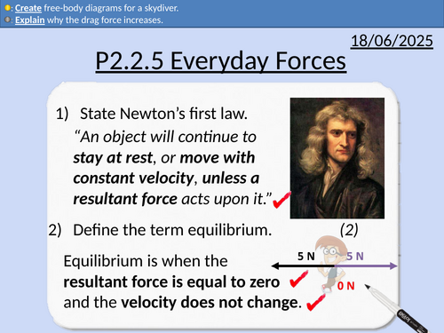 GCSE OCR Physics: P2 Forces Full scheme | Teaching Resources
