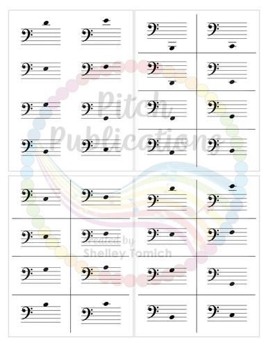Music Center: Don't Spill the Pitches! - Bass Clef Pitch Note Reading ...
