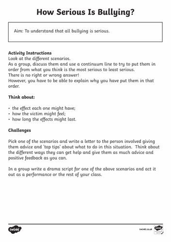 Year 5 Anti Bullying Week ideas and resources | Teaching Resources