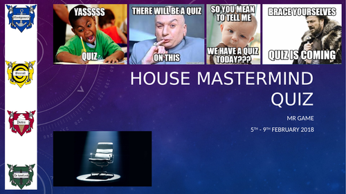 Mastermind Quiz for KS3 Students | Teaching Resources