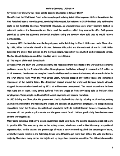 AQA GCSE History Revision | Teaching Resources