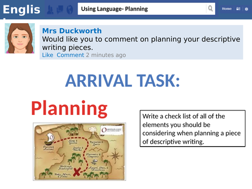 Year 9 descriptive writing | Teaching Resources