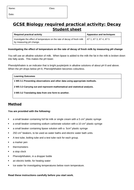 AQA new specification-REQUIRED PRACTICAL 10-Decay-B17 | Teaching Resources