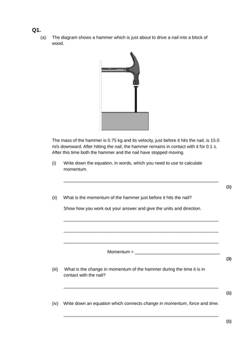 2019 AQA GCSE Physics Forces Distance time graphs | Teaching Resources