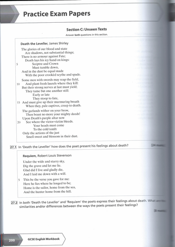 Unseen Poetry | Teaching Resources