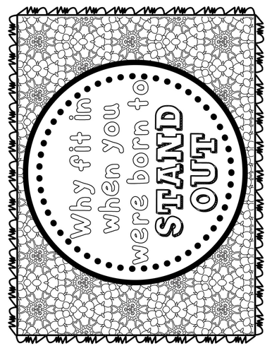 Growth Mindset Doodle Coloring Pages | Teaching Resources