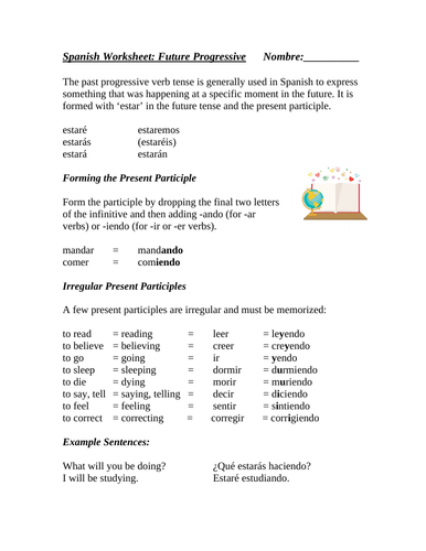 Spanish Progressive Tenses Bundle: TOP 6 Resources at 50% off ...