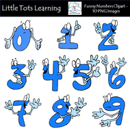 Numbers Clipart / Funny Emoticon Numbers Clipart / Number Faces ...