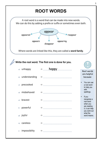 Root Words | Teaching Resources