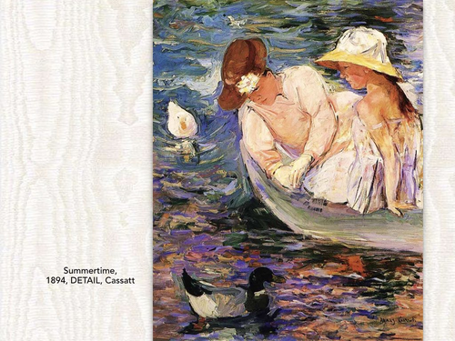Mary Cassatt Art SHOW + TEST = 170 Slides Impressionism Painter Art ...