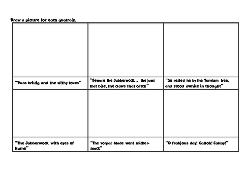 THE JABBERWOCKY - LESSON 2 - UNDERSTANDING THE POEM. | Teaching Resources