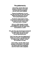 THE JABBERWOCKY - LESSON 4 - PORTMANTEAU WORDS. | Teaching Resources