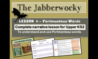 THE JABBERWOCKY - LESSON 4 - PORTMANTEAU WORDS. | Teaching Resources
