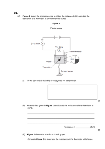 GCSE AQA Physics Electricity Revision Worksheets HT 6 | Teaching Resources