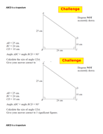 GCSE Foundation - Trigonometry - Finding Missing Angle (L3) | Teaching Resources