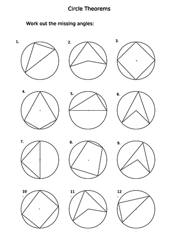 GCSE Edexcel Maths Shape Circle Theorems | Teaching Resources GCSE Edexcel Maths Shape Circle Theorems | Teaching Resources