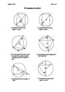 GCSE Edexcel Maths Shape Circle Theorems | Teaching Resources