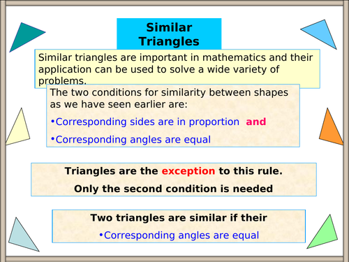 GCSE Edexcel Maths Shape Similarity & Congruence | Teaching Resources