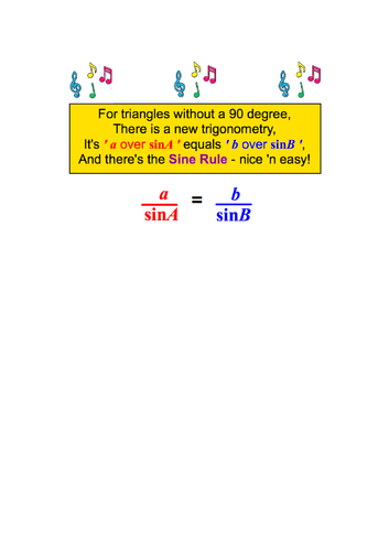 GCSE Edexcel Maths Trigonometry Sine rule | Teaching Resources
