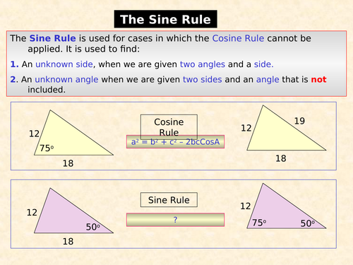 GCSE Edexcel Maths Trigonometry Sine rule | Teaching Resources