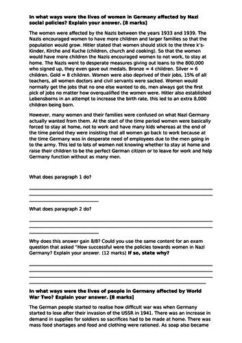 Grades 9-1 AQA Germany revision activities | Teaching Resources