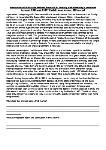 Grades 9-1 AQA Germany revision activities | Teaching Resources