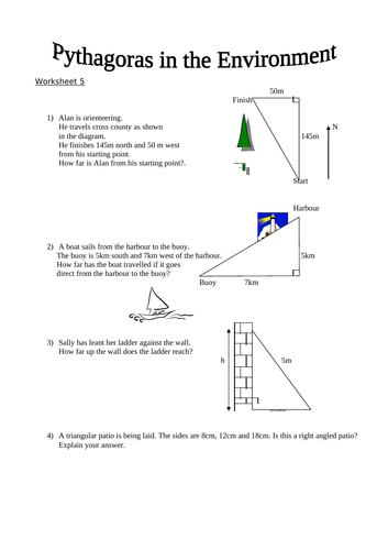 GCSE Edexcel Maths Shapes Pythagoras theorem | Teaching Resources