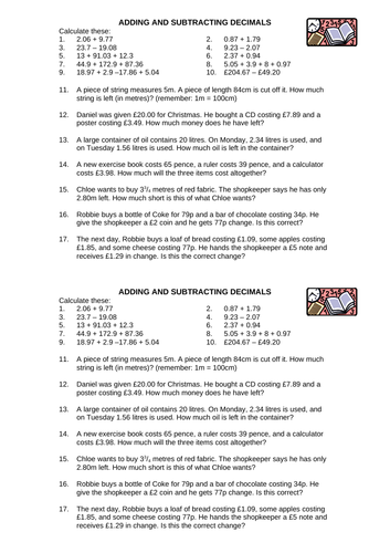 GCSE Edexcel Maths Number Decimals | Teaching Resources