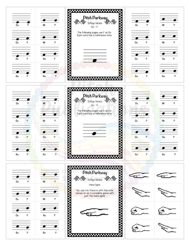 Music Centers: Pitch Parkway - Solfege Do Re Mi Game, Practice ...