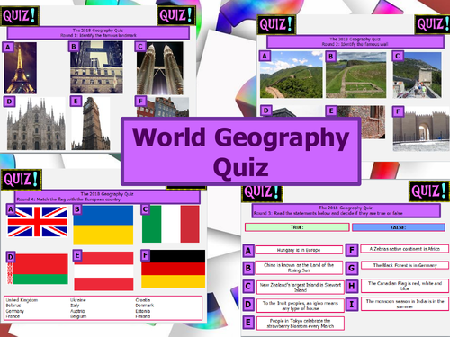 World Geography Quiz | Teaching Resources