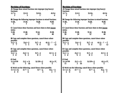 GCSE Edexcel Maths Number Fractions | Teaching Resources