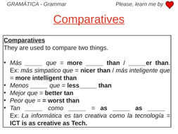 Comparatives, Superlatives and Absolute Superlatives - Grammar Work ...